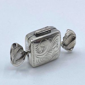 Art | Pretty Birmingham Hallmarked Sterling Silver Sweet Shaped Box ...